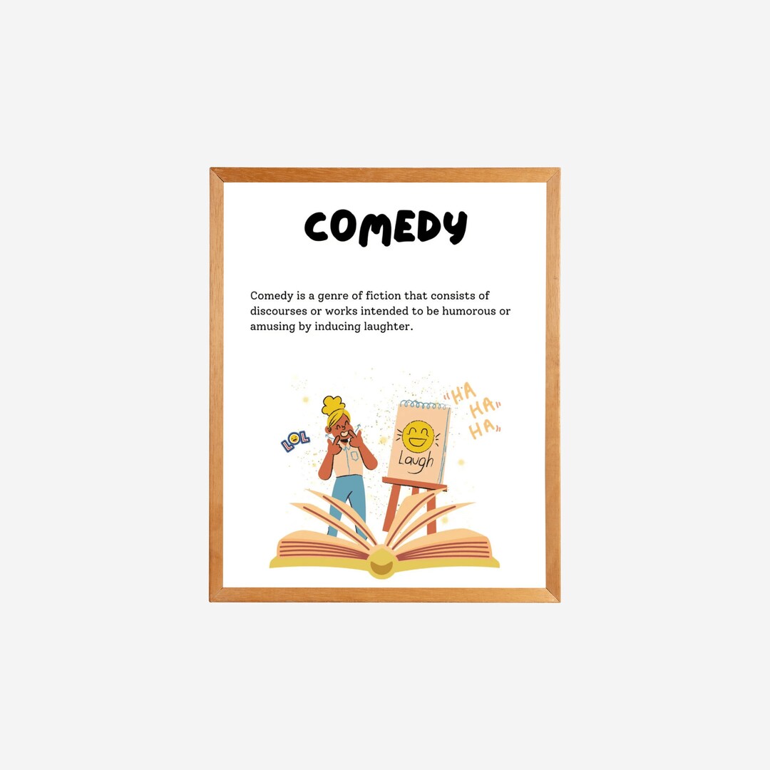 Genre Poster Classroom, School Library, Genre Poster Decor School ...