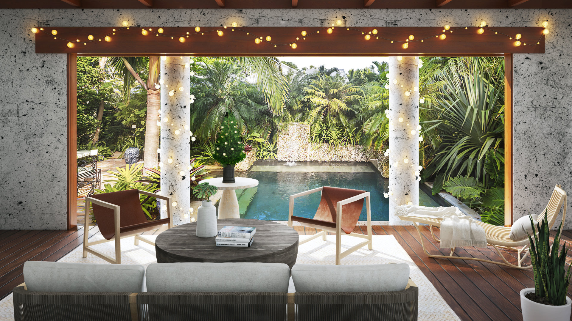 Zoom Tropical Holidays Background, Zoom Tropical Backdrop, Microsoft ...