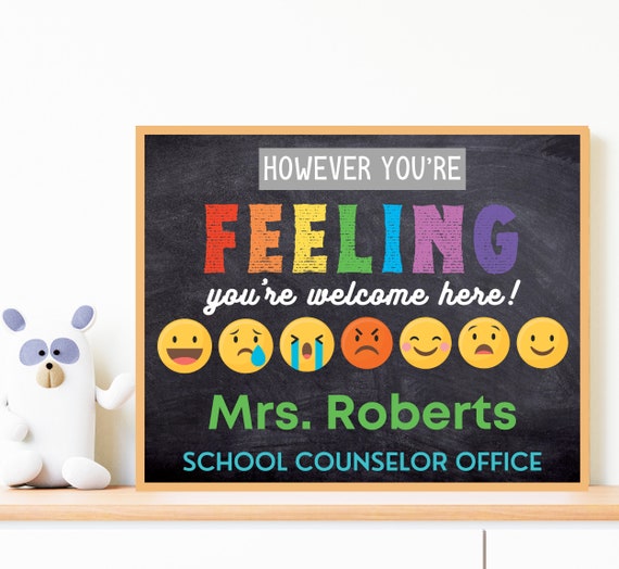 PERSONALIZED School Counselor Door Sign Child Counselor Door - Etsy