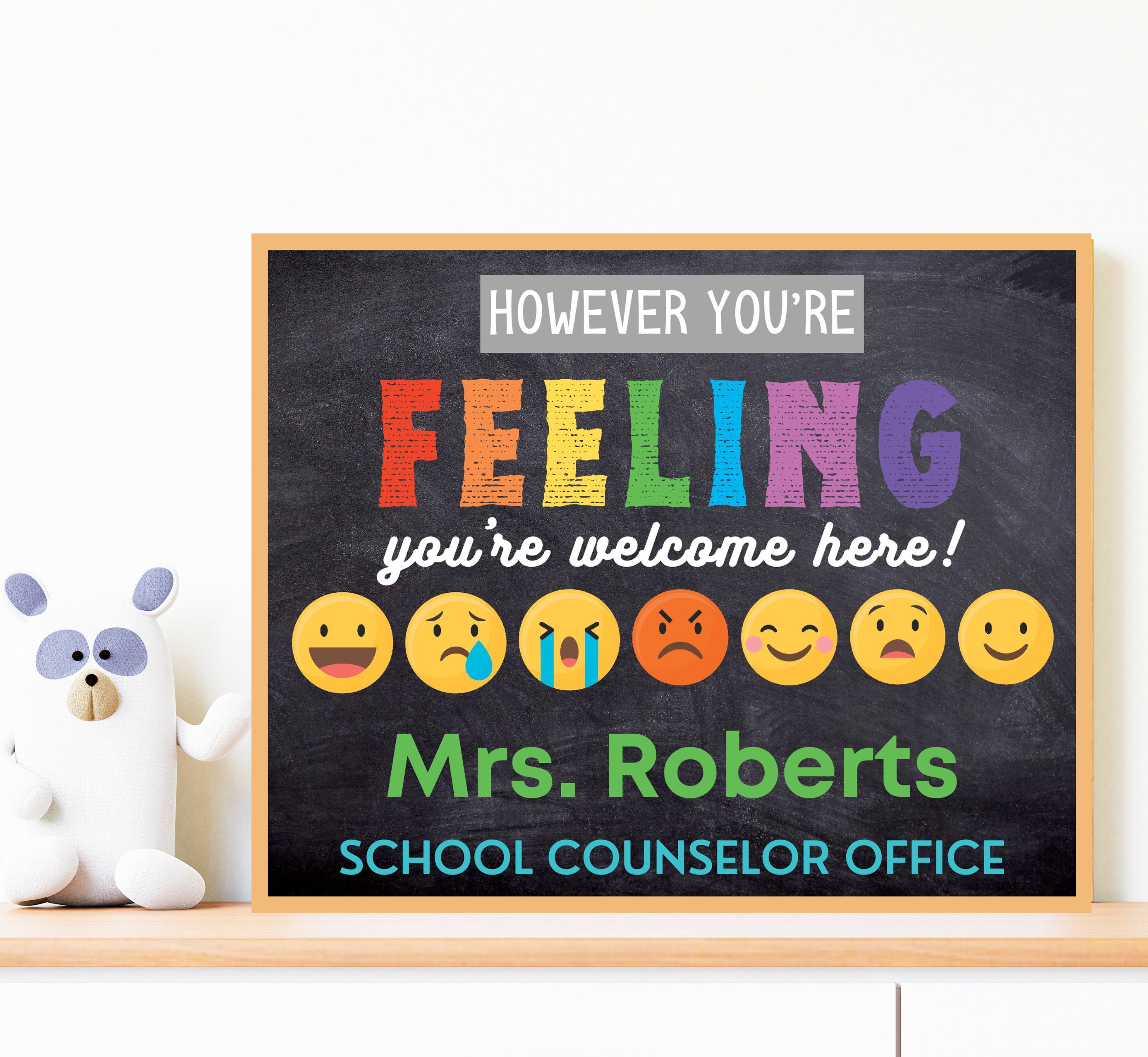 PERSONALIZED School Counselor Door Sign Child Counselor - Etsy
