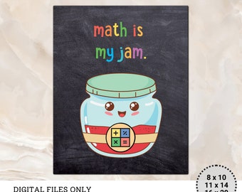 Math is My Jam Posters - Etsy