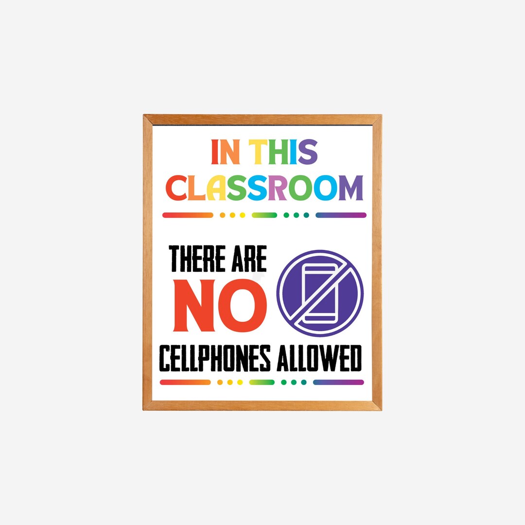 No Phone Allowed School Poster, Classroom Decor, Classroom Management ...