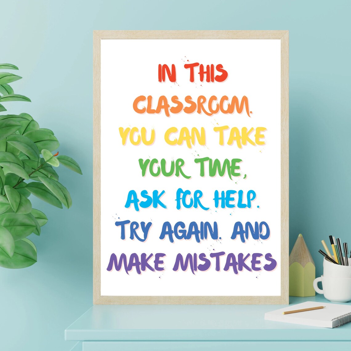 Rainbow Classroom Wall Art, Classroom Wall Decor, Elementary School ...