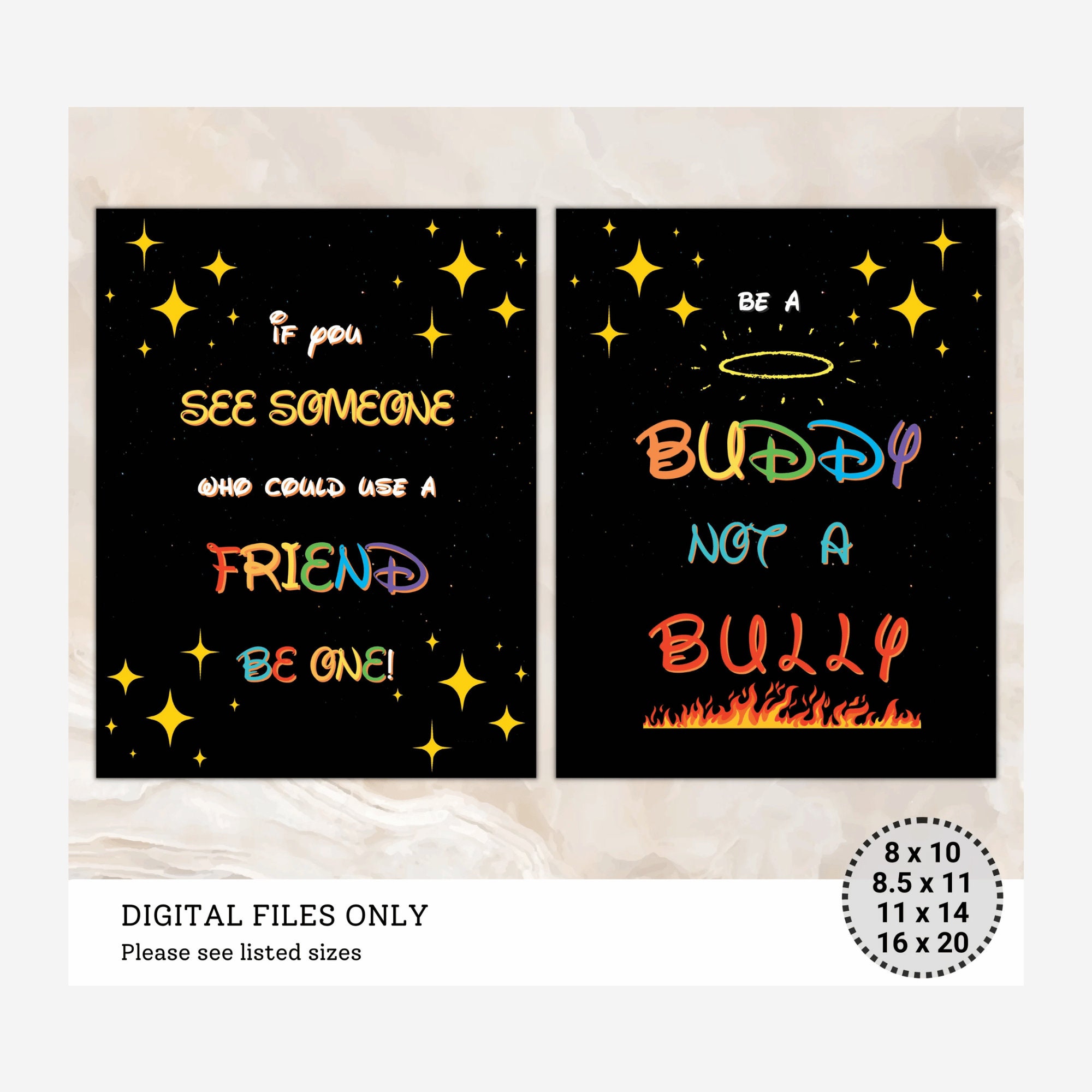 Anti Bully Poster Set, Classroom Decor, Counselor Office Decor ...