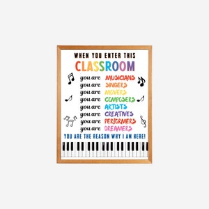 Music Teacher Classroom Printable Poster, Drama Teacher Performing Arts ...