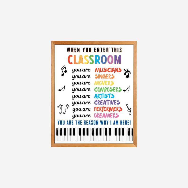Music Teacher Classroom Printable Poster, Drama Teacher Performing Arts ...