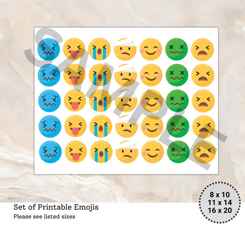 Happy Face Printable, Emoji Clipart, Emoji Pack, Happy Face, Emotion ...