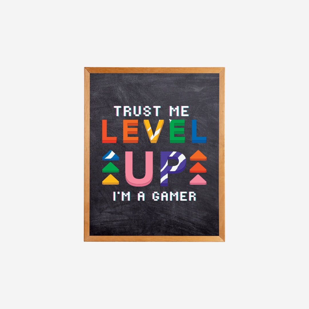 Printable Gamer Poster, Wall Art Digital Instant Download, Art Print ...