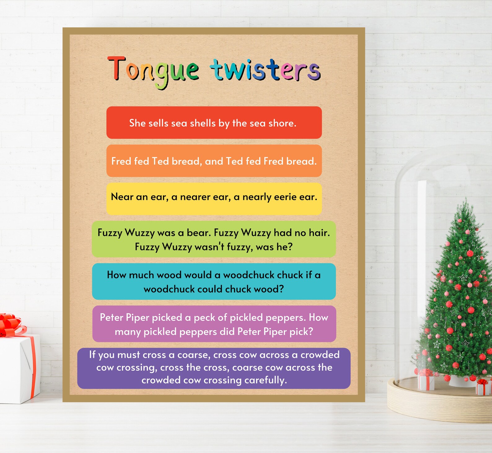 Tongue Twisters Printable Wall Art Fun Modern Classroom Decor - Etsy