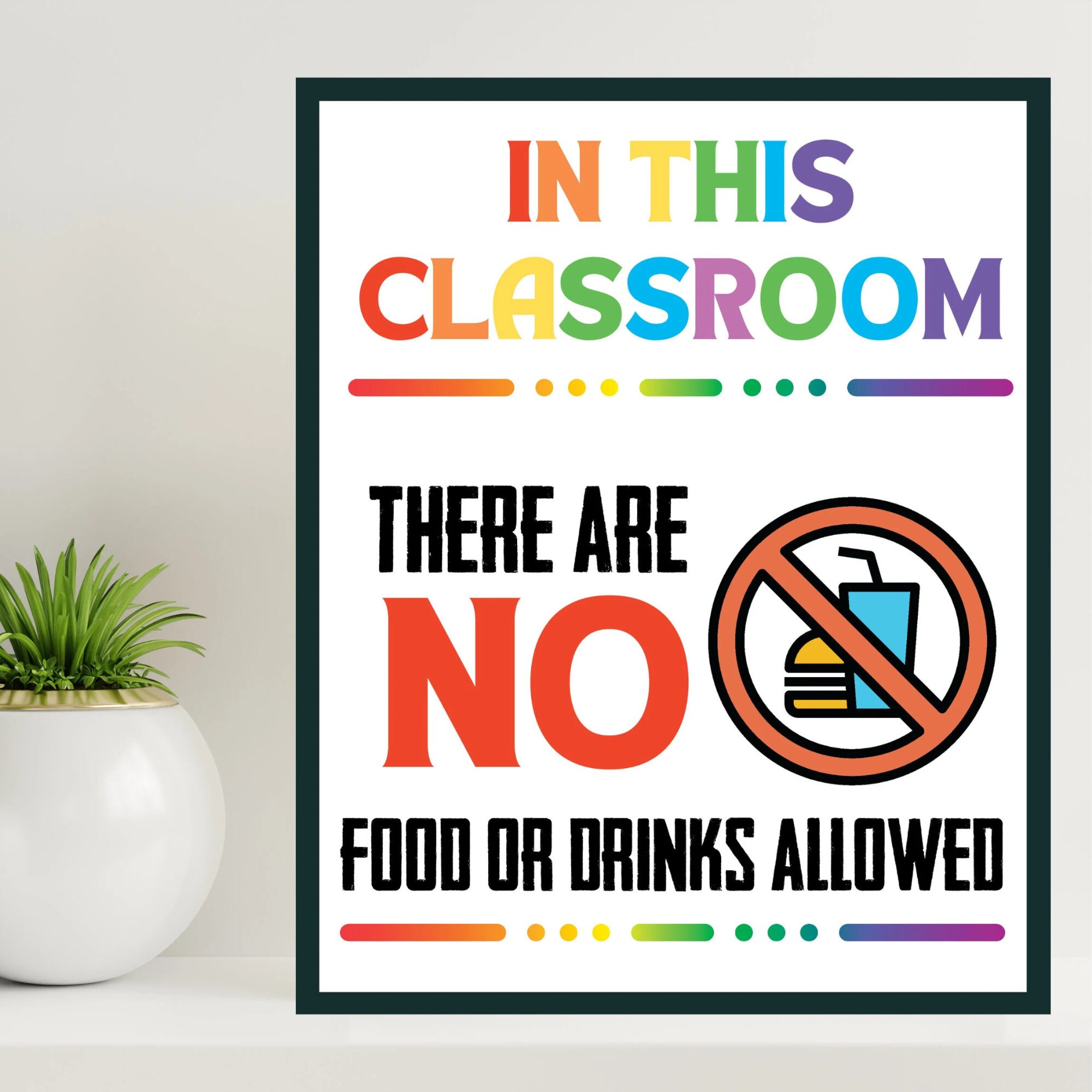 Printable No Cellphones Allowed Sign School Classroom Decor, INSTANT ...