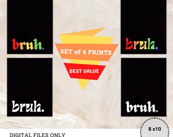 Bruh Wall Sign - Etsy