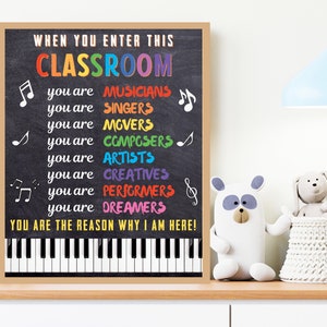 Music Teacher Classroom Printable Poster Drama Teacher - Etsy