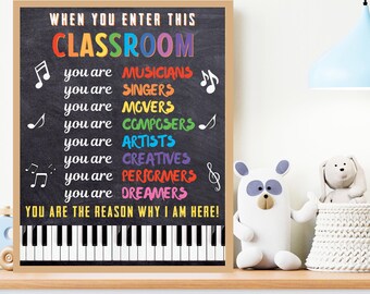 Music Classroom Rules Poster - Etsy