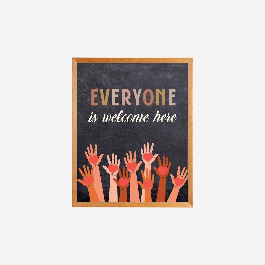 Inclusion School Counseling, Office Decor Posters, Counselor Wall Art ...