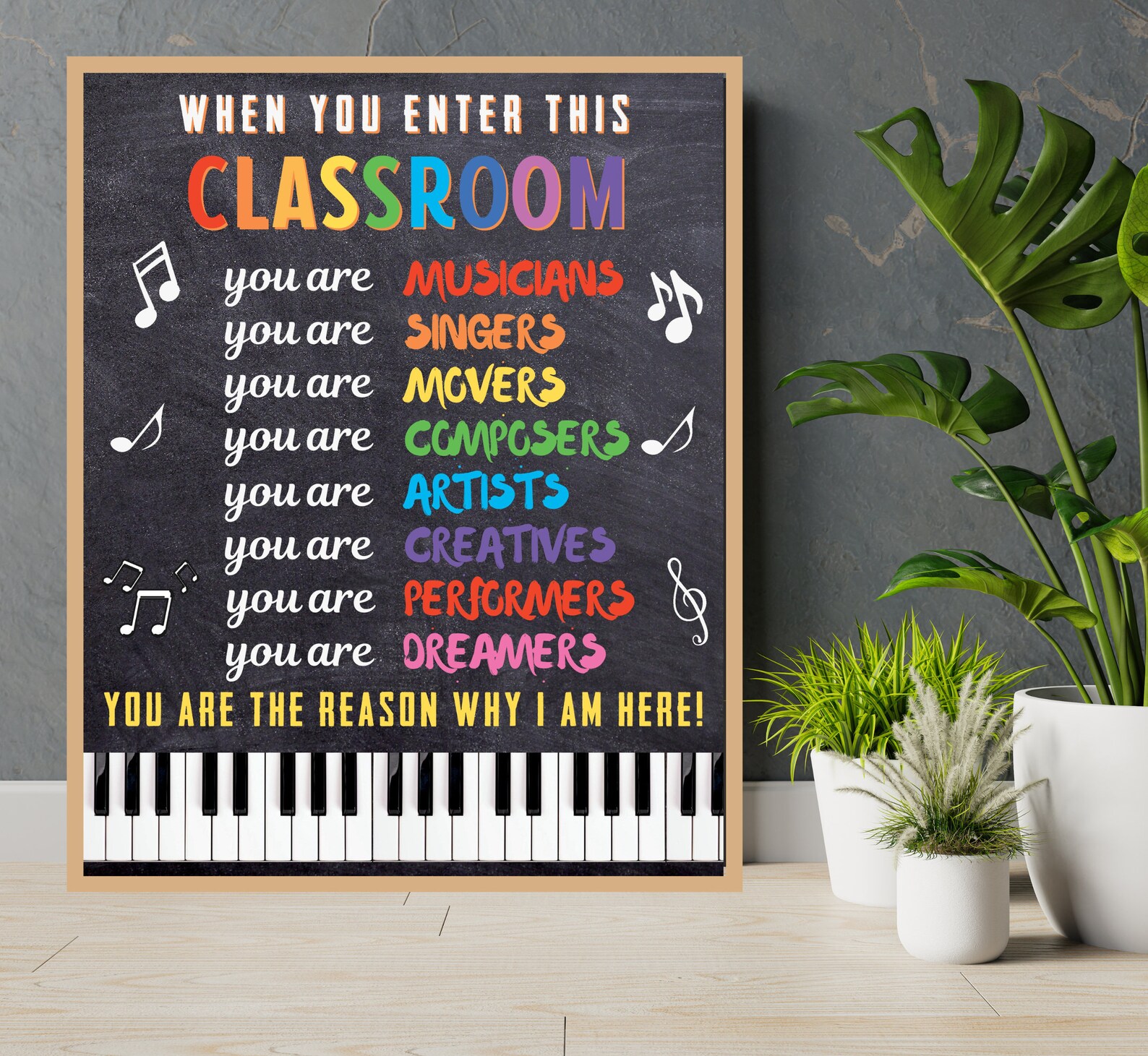 Music Teacher Classroom Printable Poster Classroom Decor - Etsy