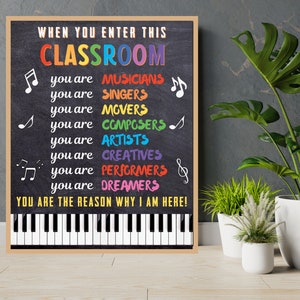 Music Teacher Classroom Printable Poster Drama Teacher - Etsy