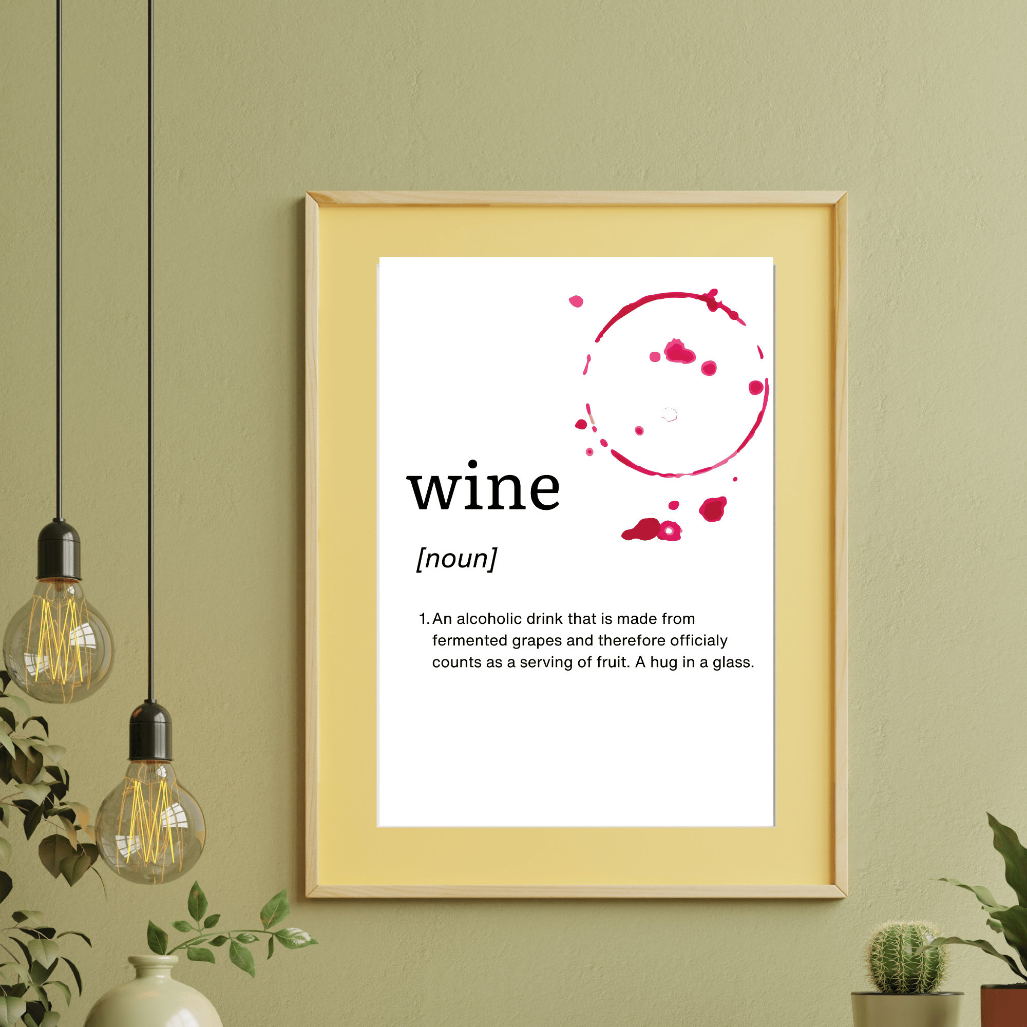 Wine Poster, Wine Definition Print, Funny Office Poster, Wine Quote ...
