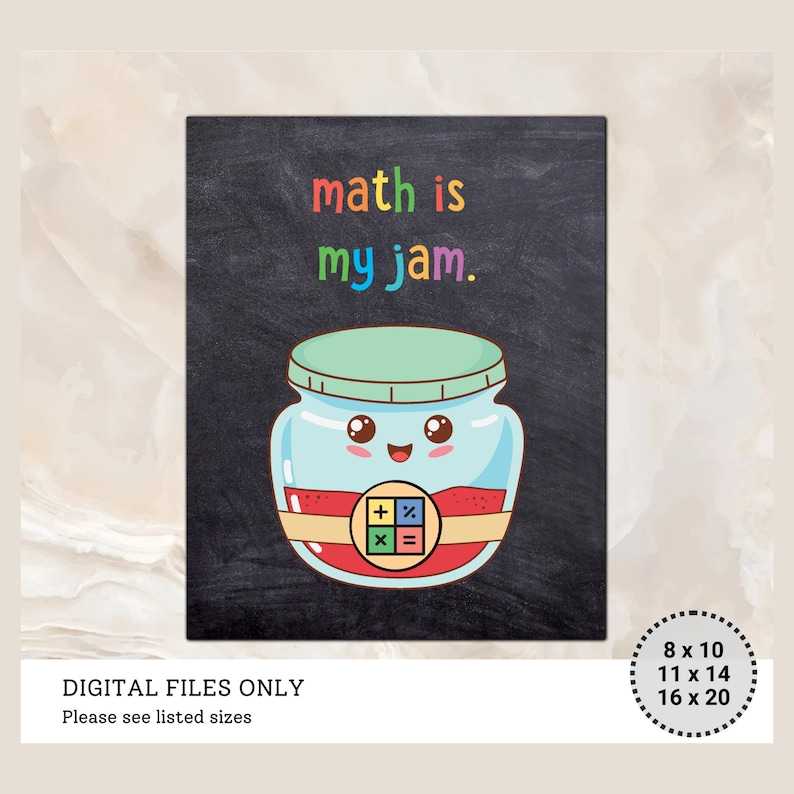 Funny Math Classroom Poster, Printable Art, Funny Classroom Art ...