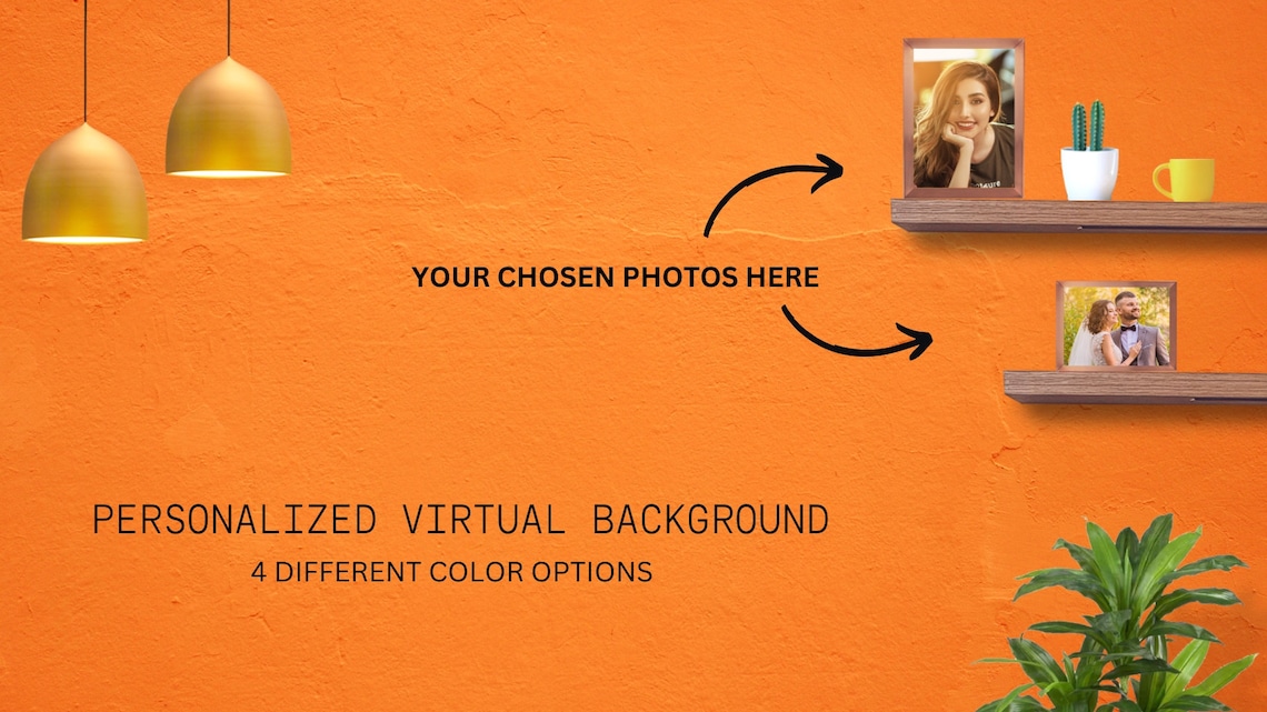 Personalized Zoom Background, Custom Photos Zoom Backdrop, Brand Logo ...