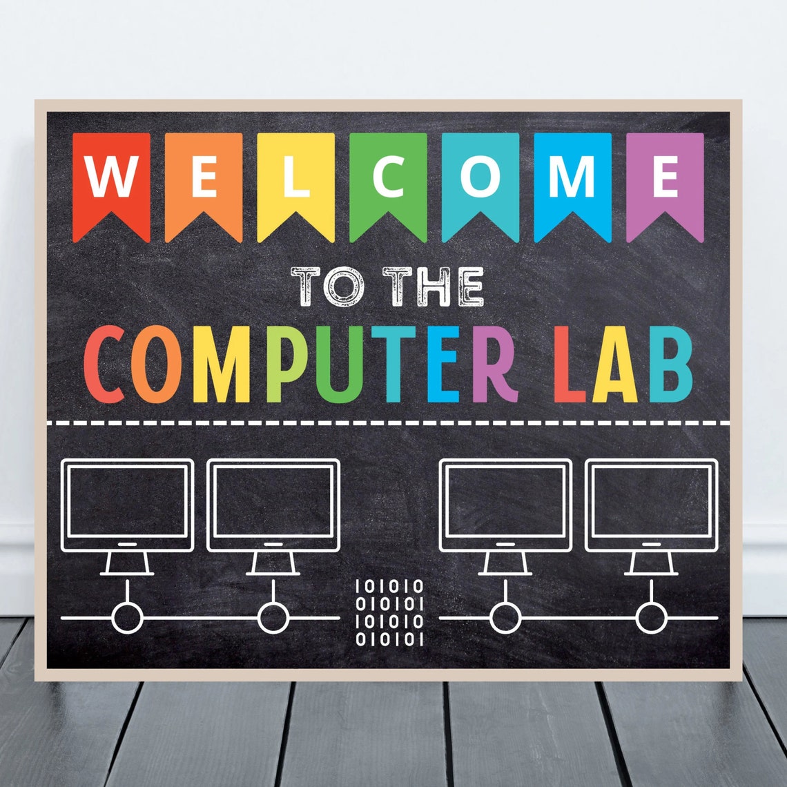 Computer Lab School Sign, Classroom Decor, Teacher Door Sign, Computers ...