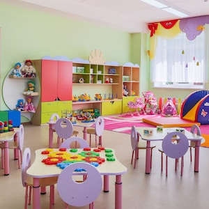 Preschool Zoom Virtual Background, Backdrop, Office Background ...