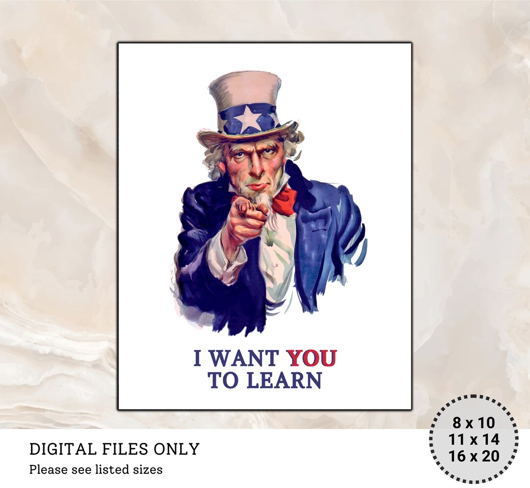PRINTABLE Classroom Poster I Want You to Learn INSTANT - Etsy