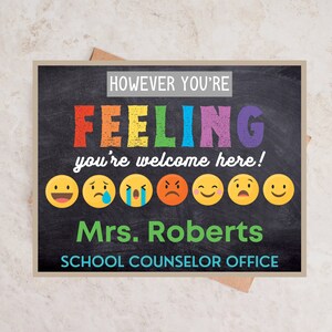 PERSONALIZED School Counselor Door Sign Child Counselor Door - Etsy