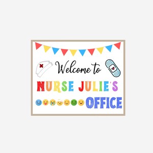 Where is the School Nurse Door Sign, Classroom Decor, School Nurse ...