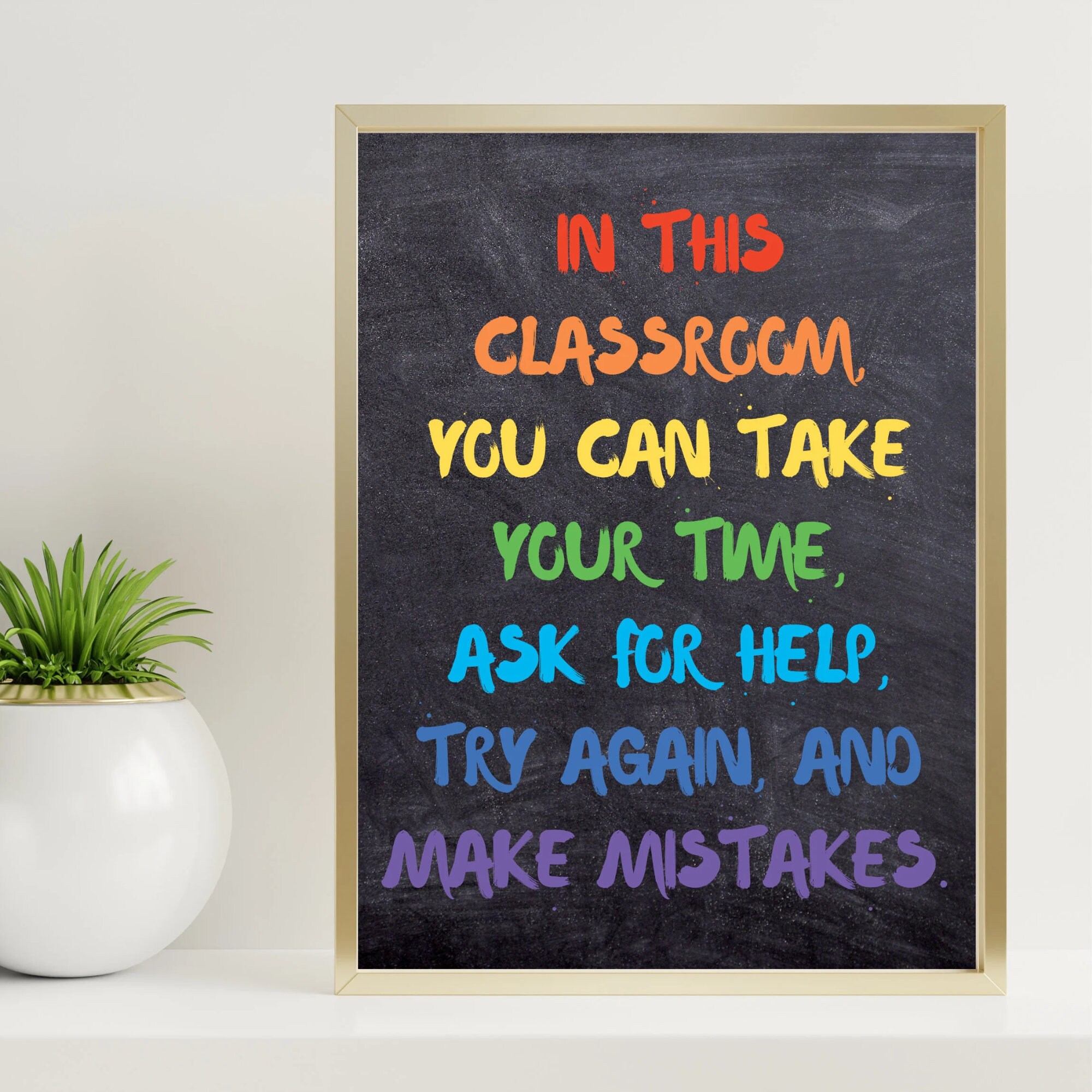 Classroom Poster, Positive Print, Counseling Office Poster, Teacher ...