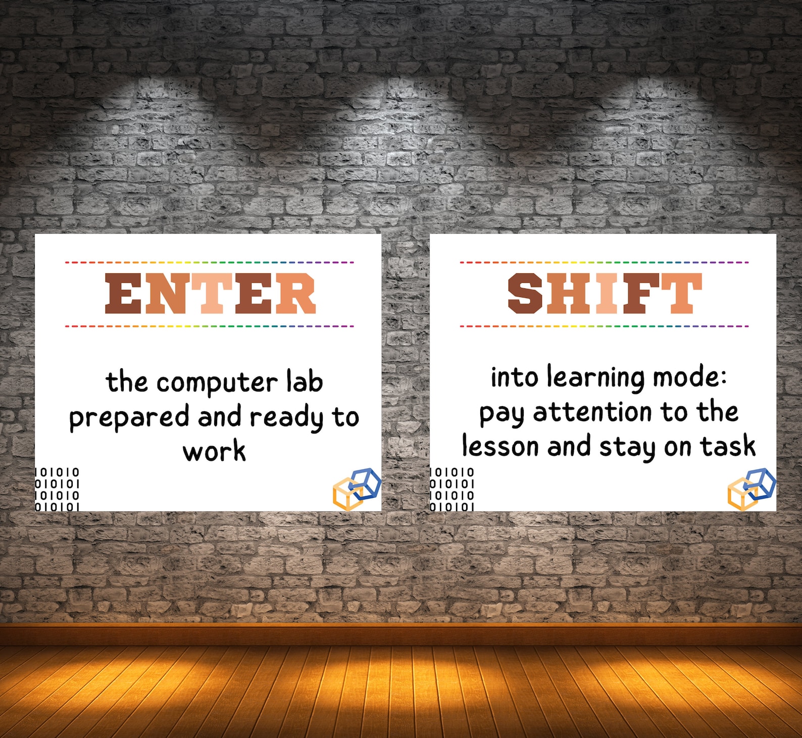 Computer Lab Poster Set of 6 Classroom Decor INSTANT - Etsy