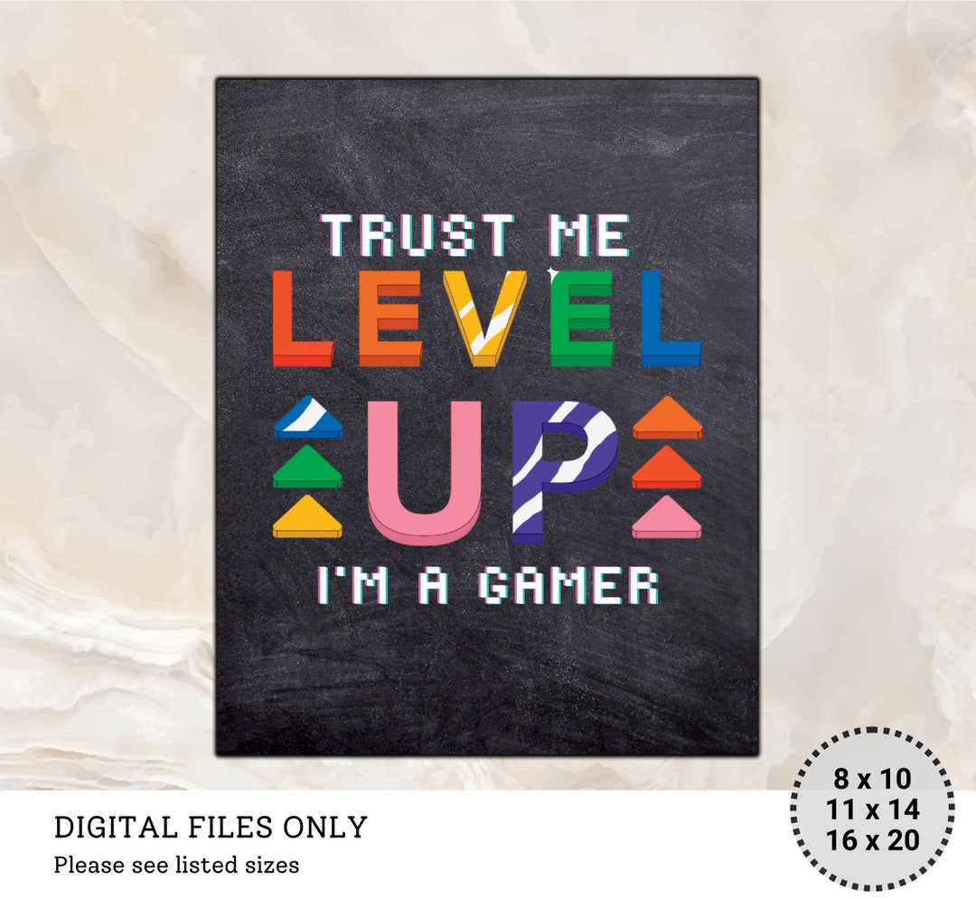 Printable Gamer Poster Wall Art Digital Instant Download Art - Etsy