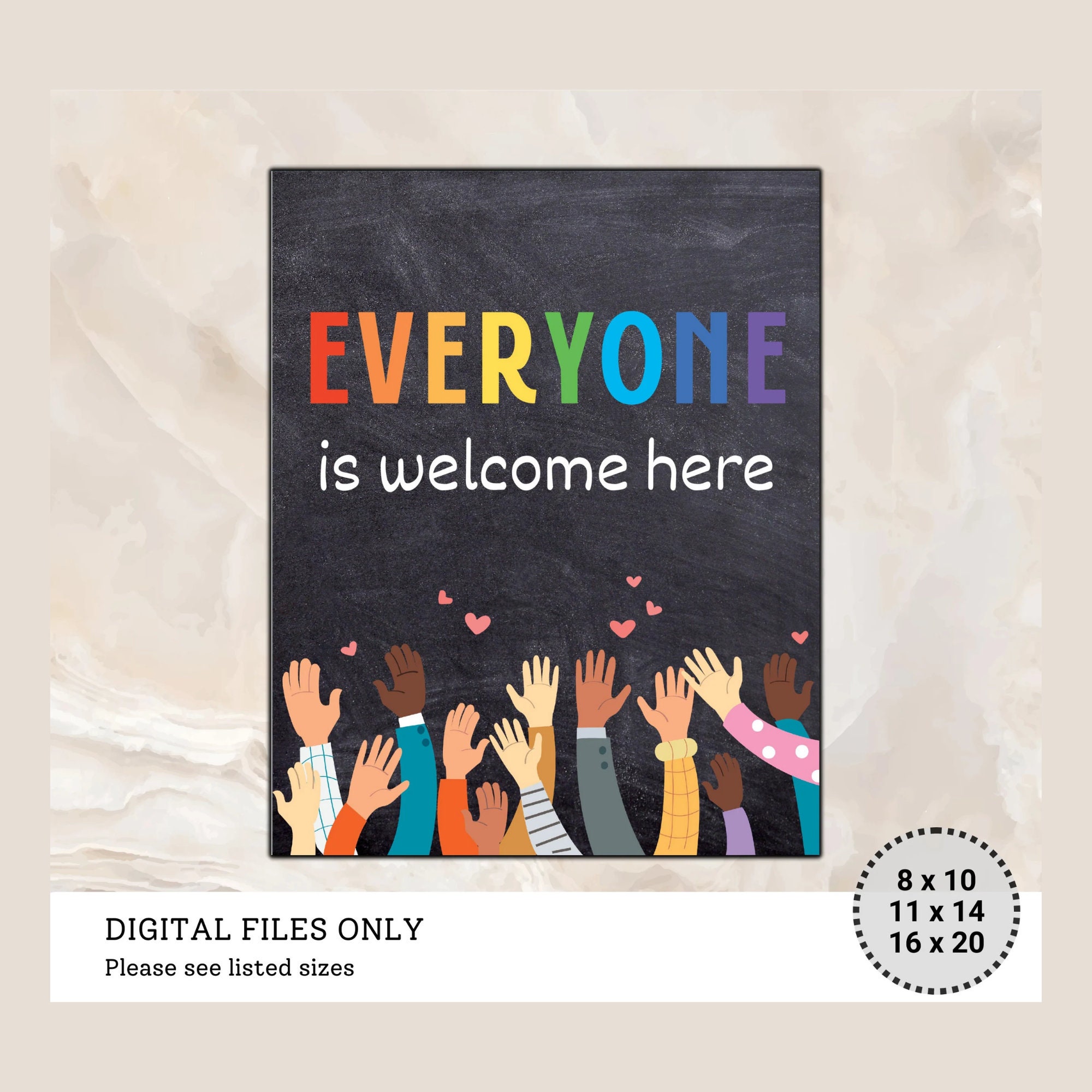 Equality Prints, Diversity Classroom Decor, Teacher, Printable Wall Art ...