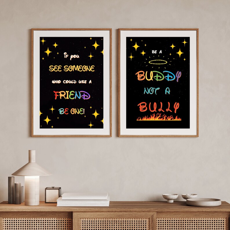 Anti Bully Poster Set, Classroom Decor, Counselor Office Decor ...