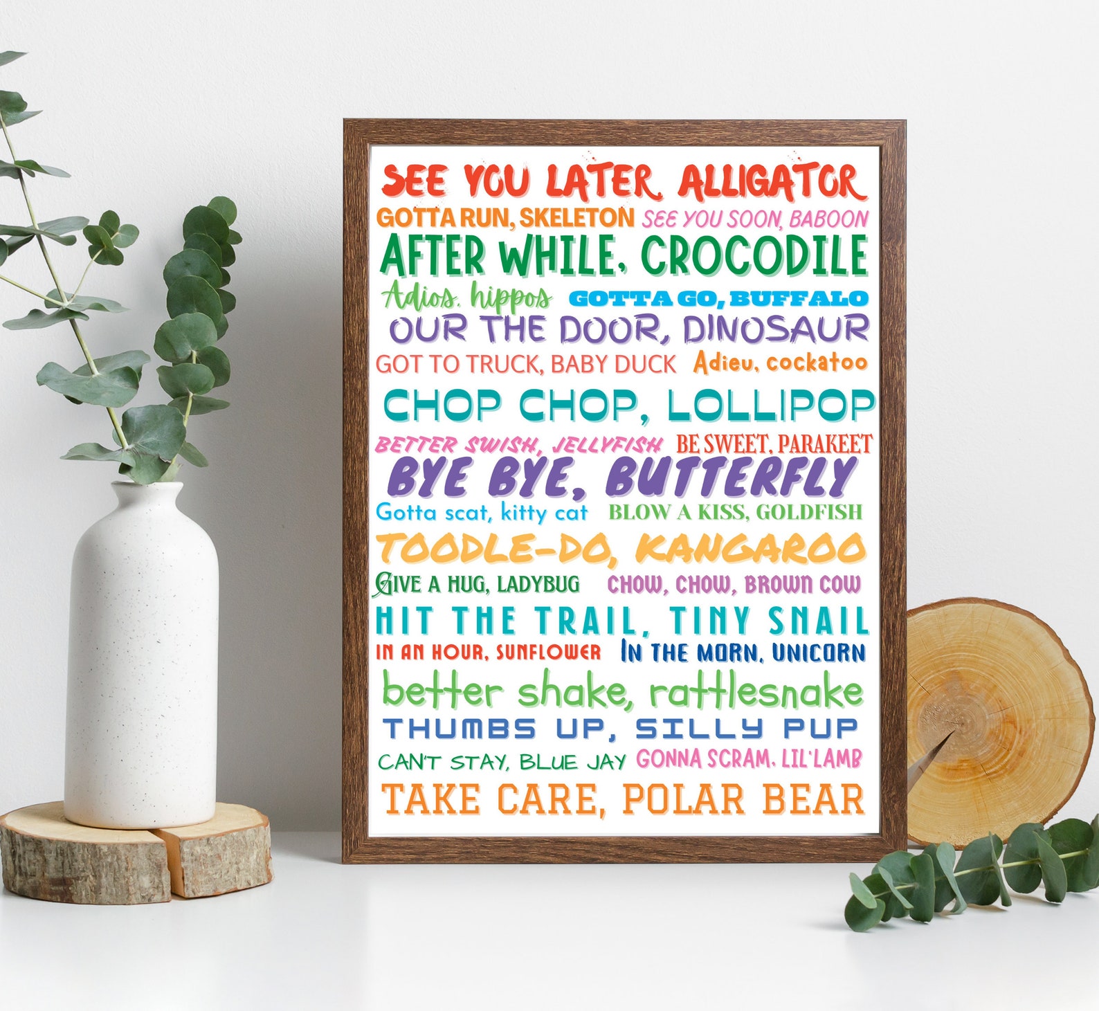 Goodbye Sign. See You Later Alligator. After While Crocodile. - Etsy