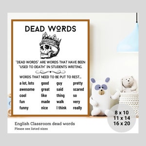 School Posters Pack, English Classroom Set Artwork, Teacher Gift ...