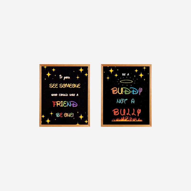 Be a Buddy Not a Bully Poster - Etsy