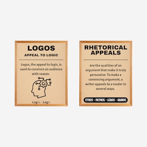 Set of 5 Ethos Pathos Logos Kairos, Classroom Decor High School AP ...
