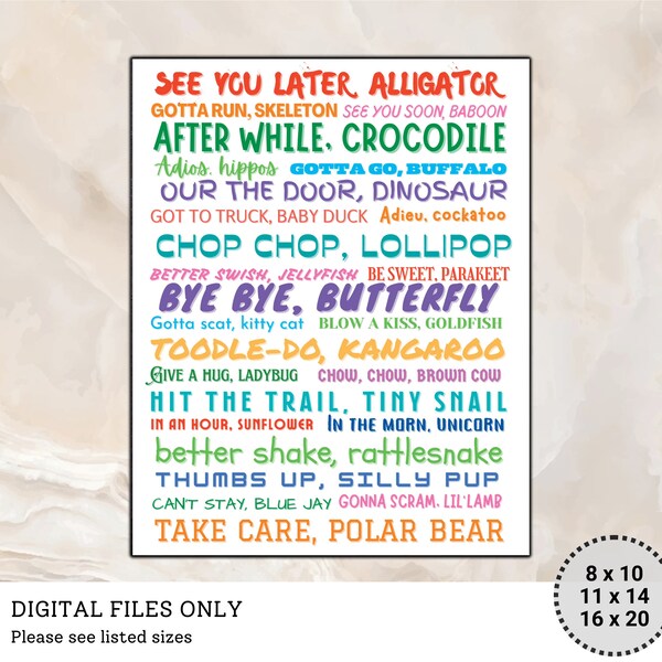 See You Later Alligator - Etsy
