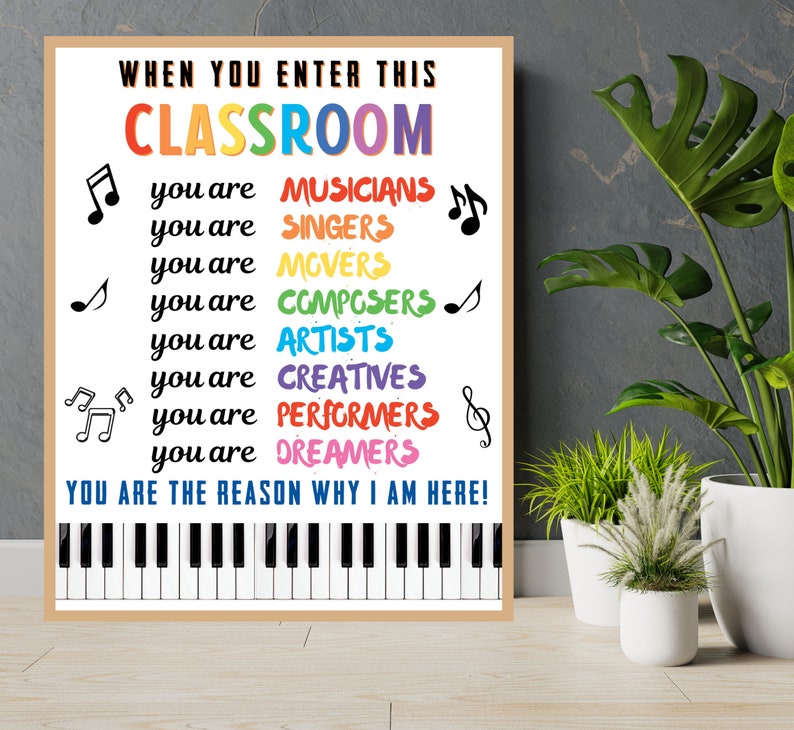Music Teacher Classroom Printable Poster Drama Teacher - Etsy