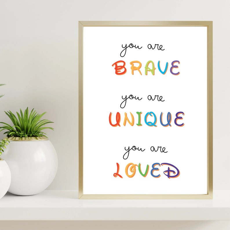Positive Affirmations for Kids, Happy Prints and Poster, Motivational ...