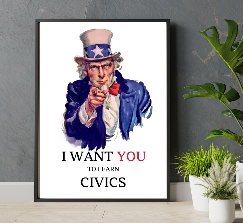 Printable Classroom Poster Civics Class History Teacher - Etsy