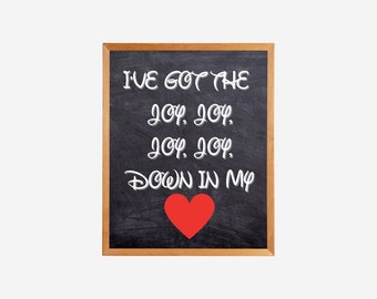 I've Got the JOY Down in My Heart Childrens Decor. - Etsy