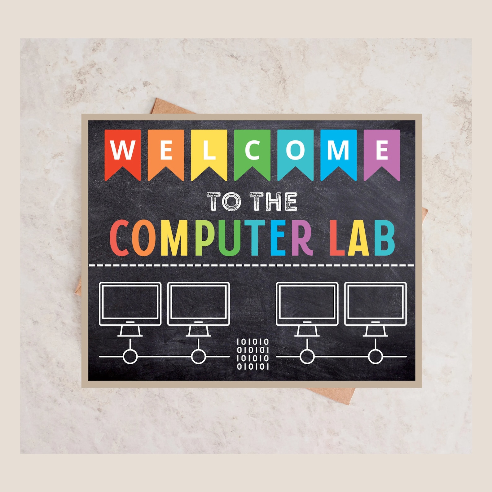 Computer Lab School Sign, Classroom Decor, Teacher Door Sign, Computers ...