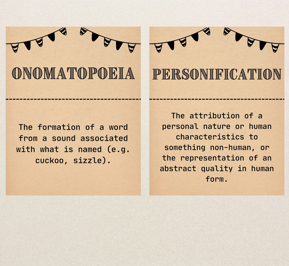 Literary Devices Posters ELA Classroom Art Writing - Etsy