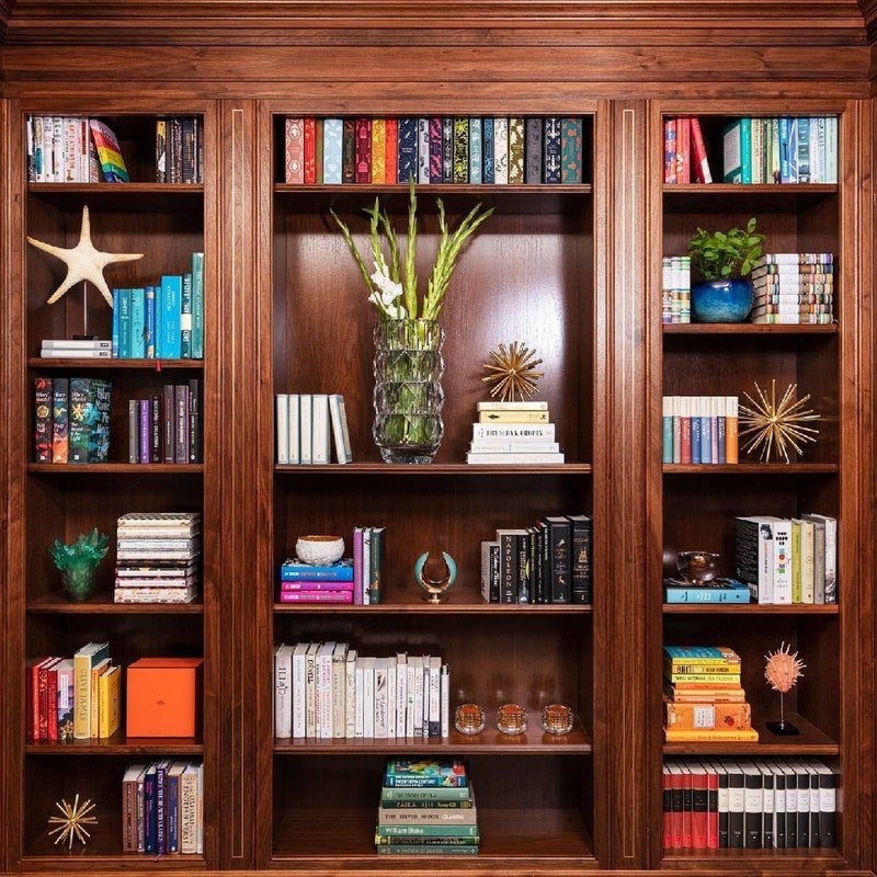 Bookshelf Virtual Background - Etsy