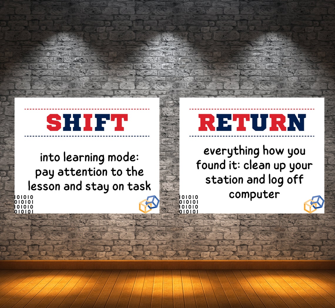 Computer Lab Poster Set Classroom Decor INSTANT DOWNLOAD - Etsy