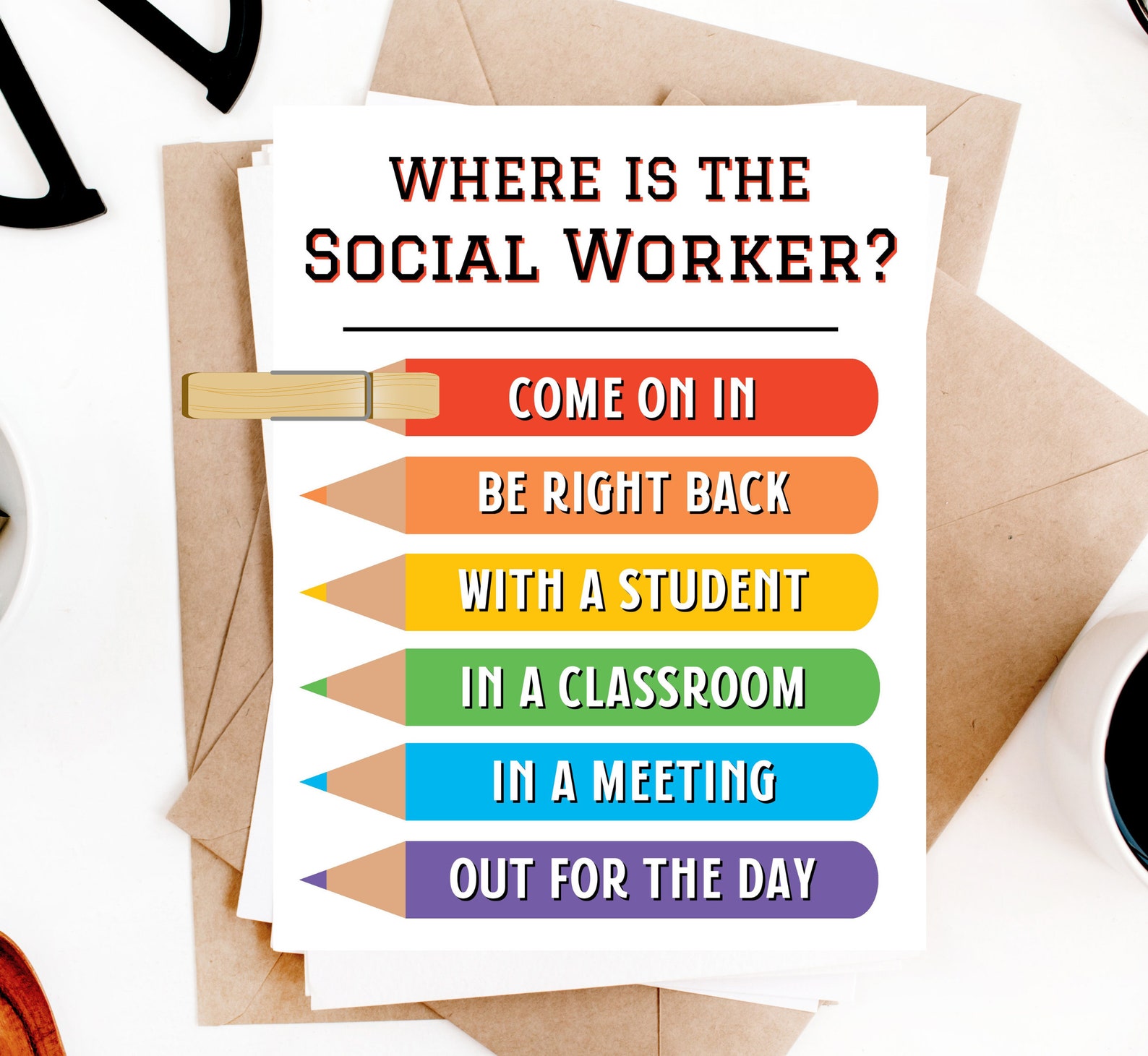Where is the Social Worker Door Sign Classroom Decor School - Etsy