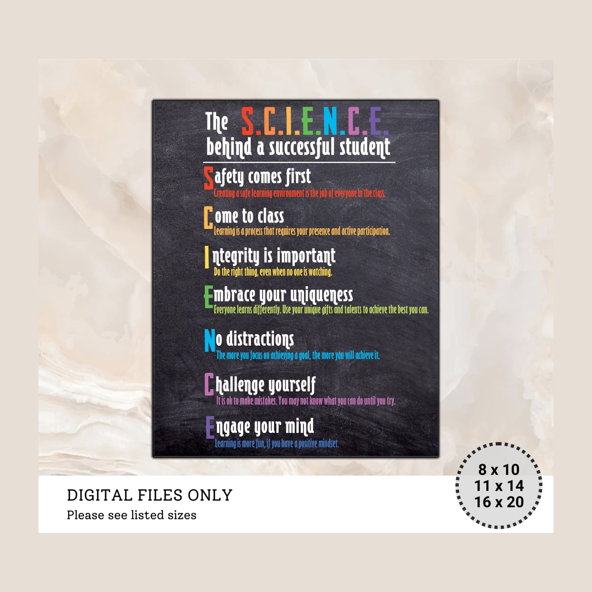 Classroom Wall Art, Classroom Decor, Teacher Sign, Teacher Rules ...