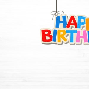 Happy Birthday Zoom Virtual Background | Backdrop | Office Background | Microsoft Teams ...