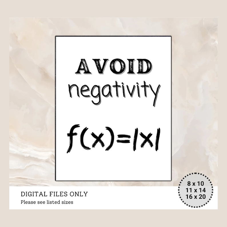 Funny Math Classroom Posters, Printable Art, Funny Classroom Art ...